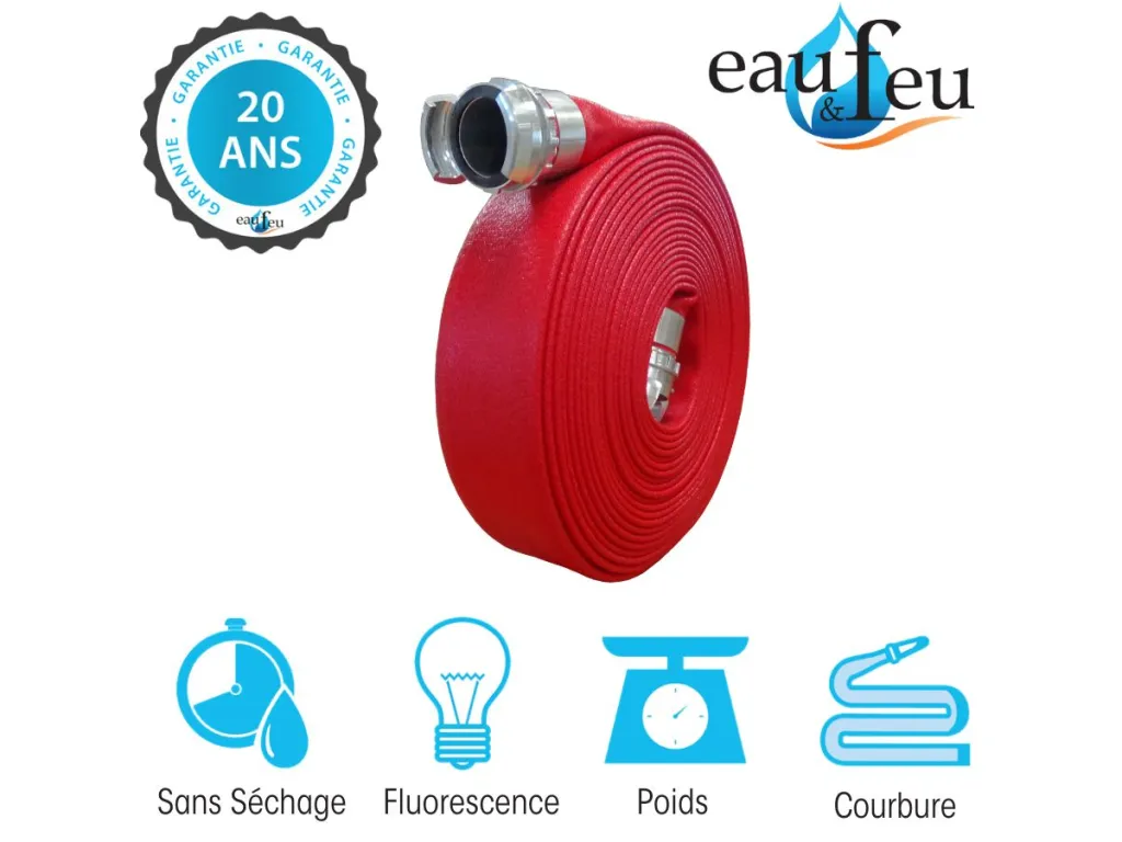 Tuyau pompier incendie Remiflex Special classe A - Raccord DN et ...